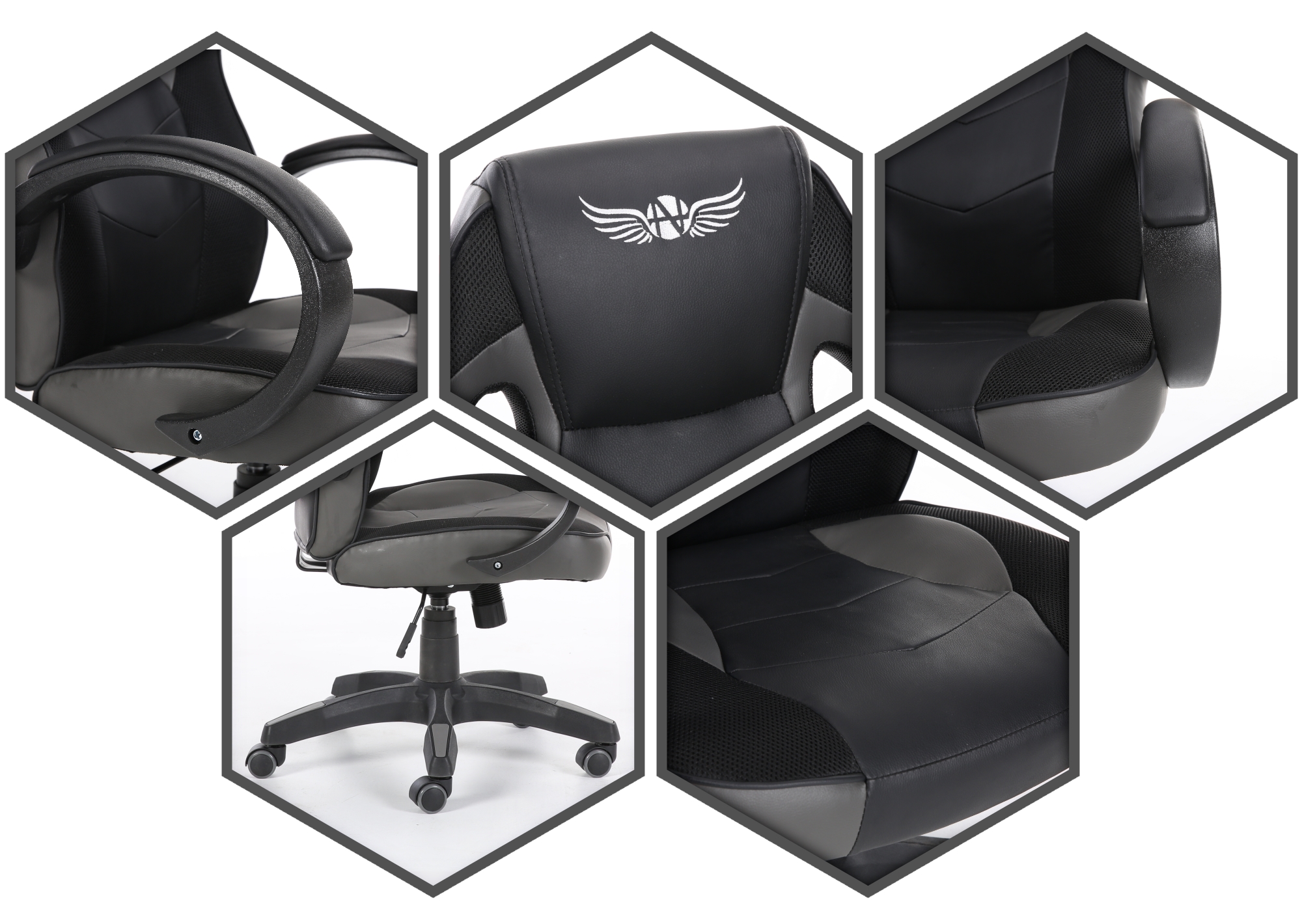 Scaun Birou Gaming Nordhold Ullr - Gri - eMAG.ro